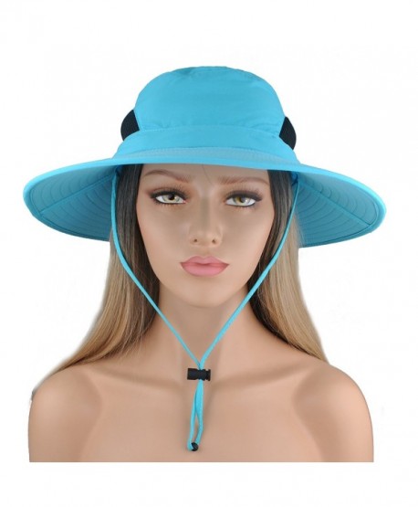 Womens Waterproof Sun Hat Uv Protection Wide Brim Bucket Mesh Boonie